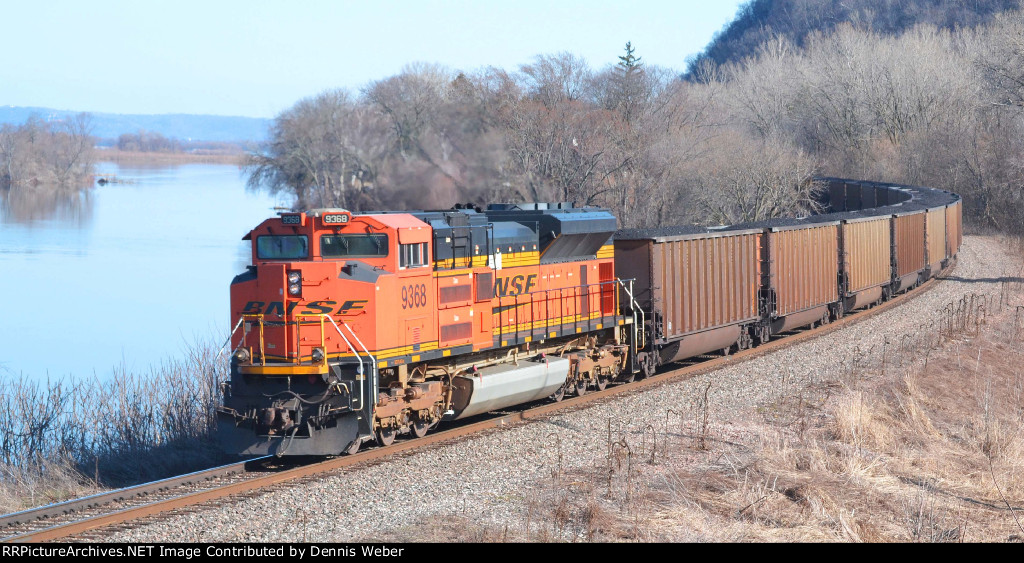 BNSF 9368, CP's River Sub.